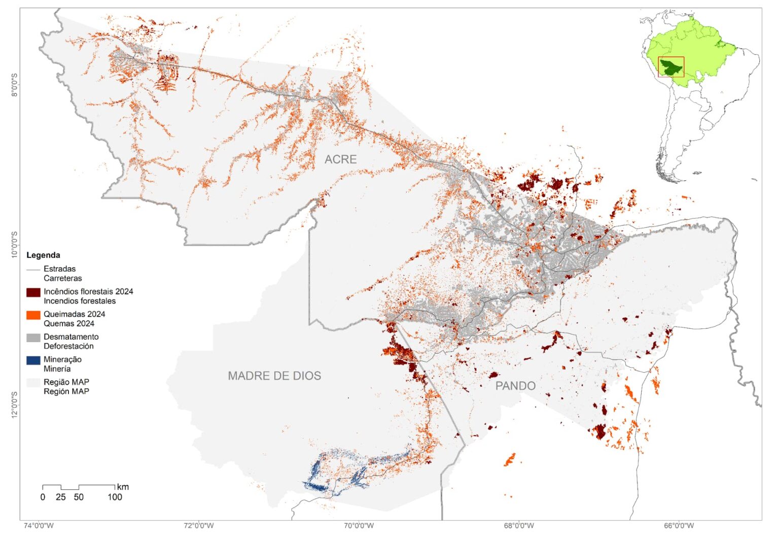 Estudo revela que, em 2024, Acre concentrou 70% das queimadas da Região ...
