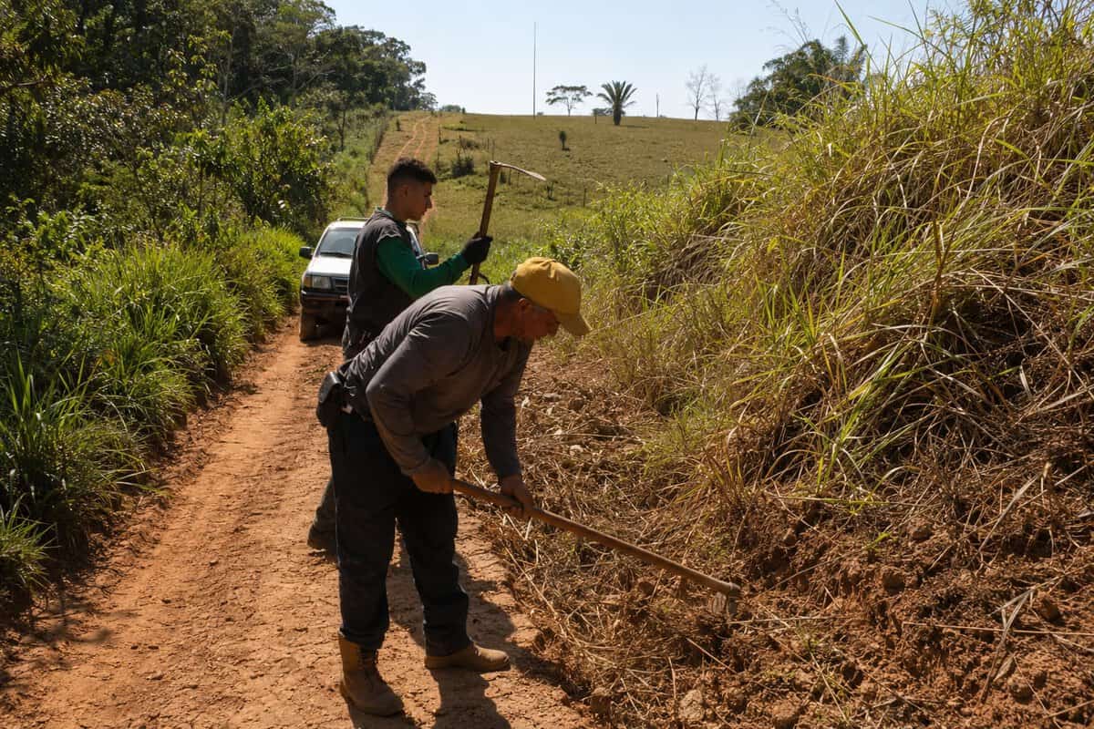 No Bujari, produtores novamente usam enxada para melhorar ramais - ac24agro